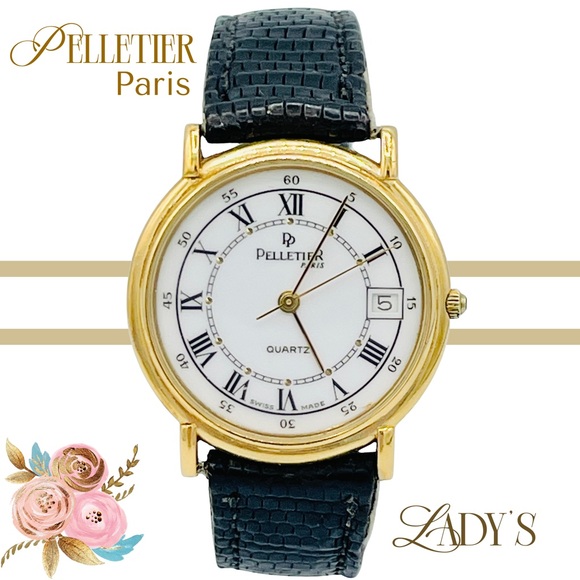Pelletier | Accessories | Vintage Pelletier Paris Ladies Gold Watch ...